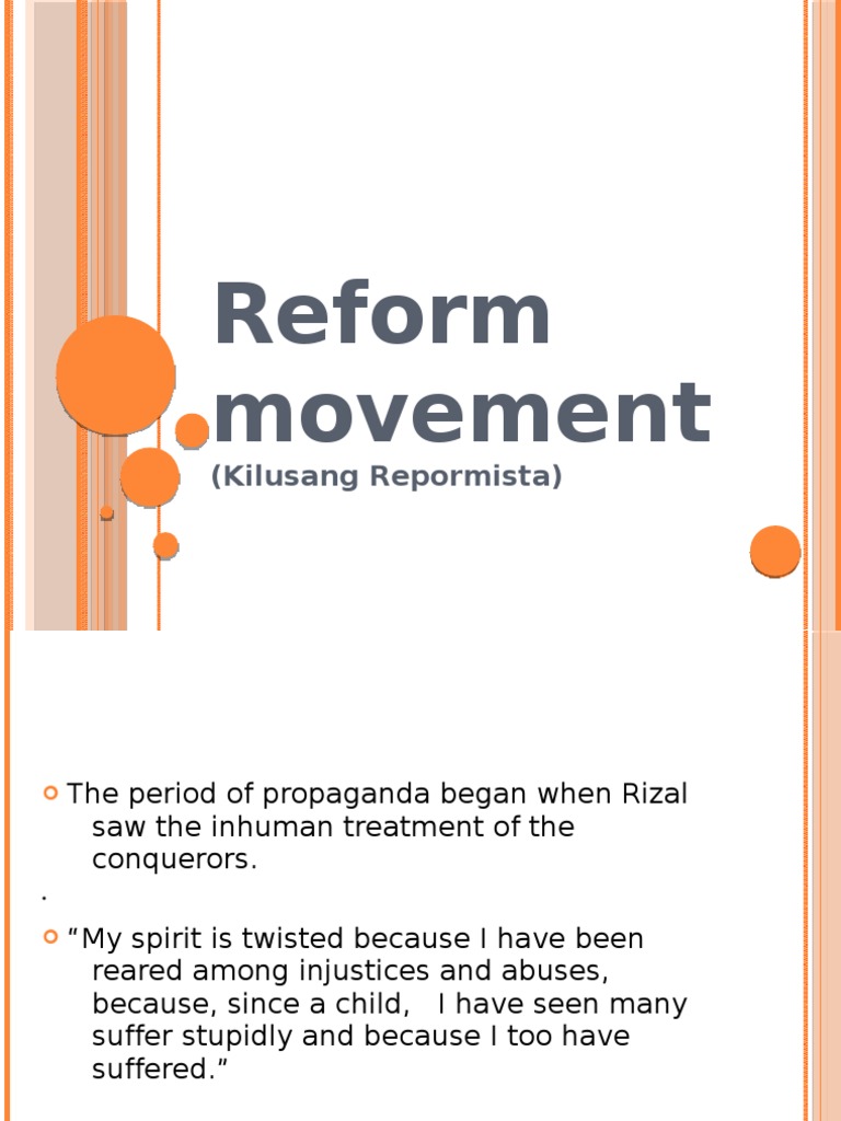 Reform Movement | PDF | Philippines | Government