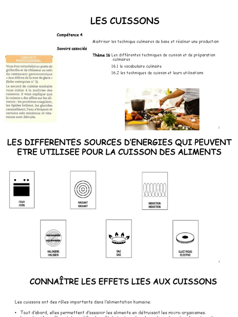 Techniques de cuisson essentielles | PDF | Friture | sauce