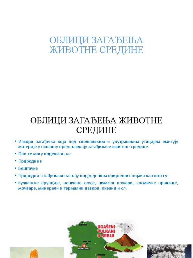 Oblici Zagadjenja ZS | PDF