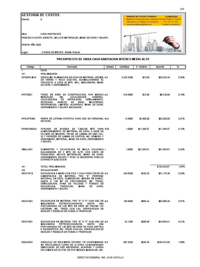 Vivienda. - Catalogo de Conceptos 2020 | PDF | Arquitectura | Edificios y estructuras