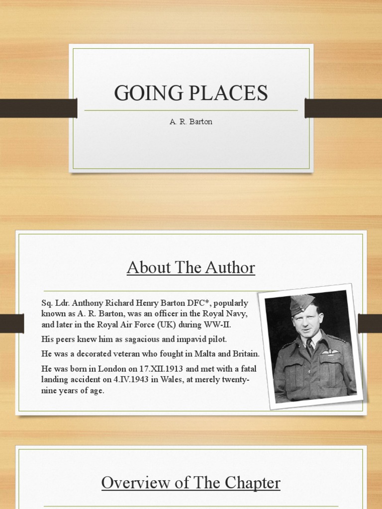 Going Places: A. R. Barton | PDF
