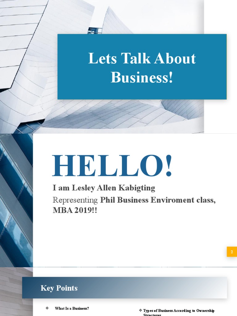 Philippine Business Enviroment Presentation | PDF | Sole Proprietorship ...