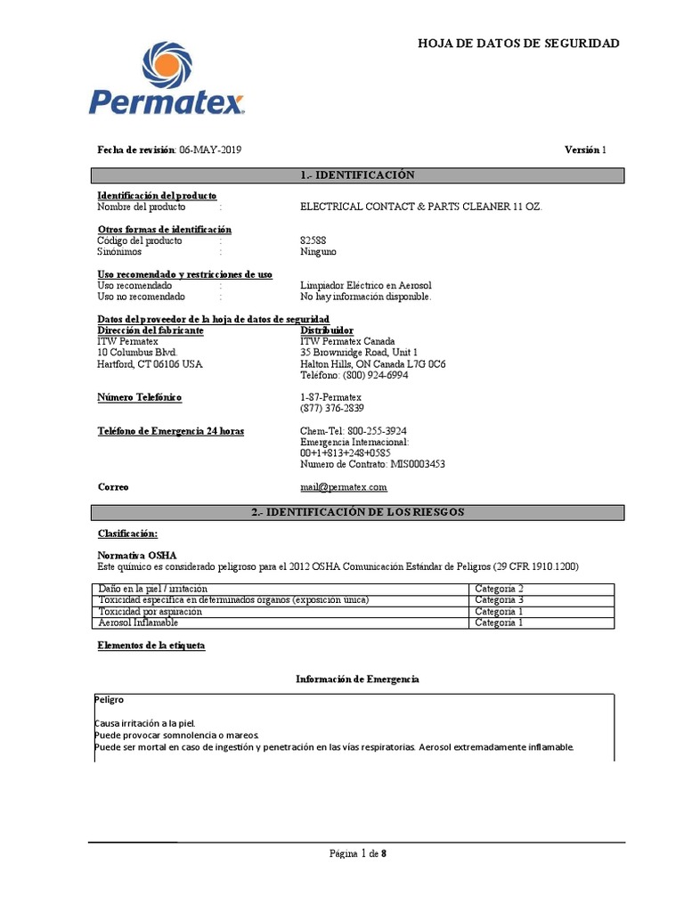 MSDS | PDF | Agua | Toxicología