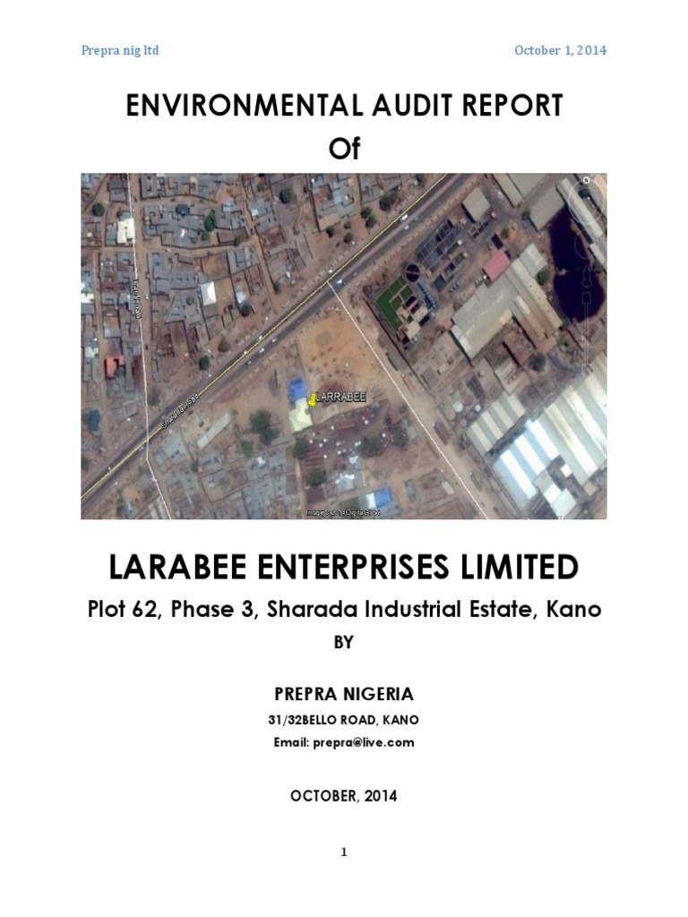 Environmental Audit of Larrabee Ltd. | PDF