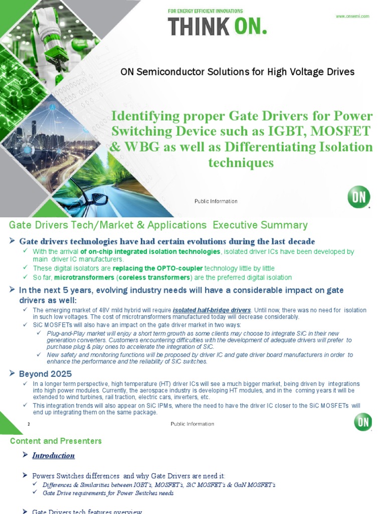 General Isolation and Gate Drivers Overview Updated | PDF | Field ...