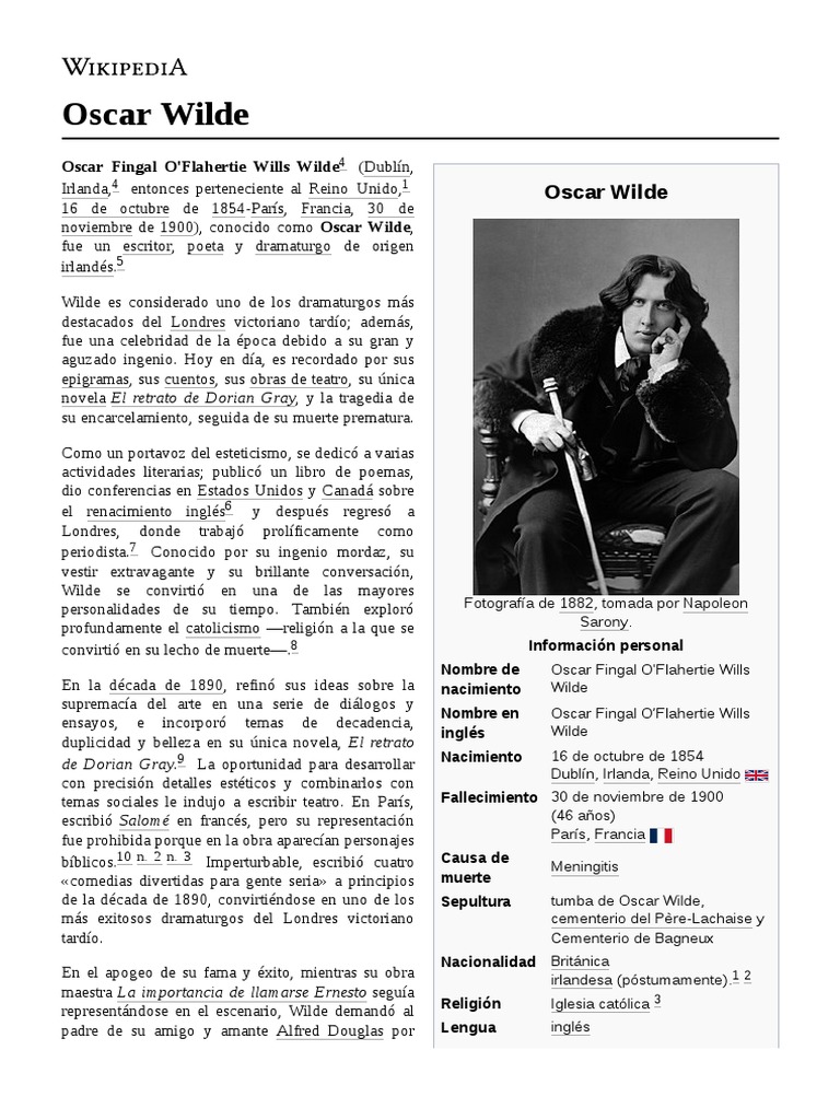 Oscar Wilde | PDF | Oscar Wilde