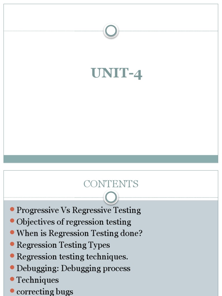 STM Unit-4 | PDF | Software Testing | Debugging STM Unit-4 | PDF | Software Testing | Debugging