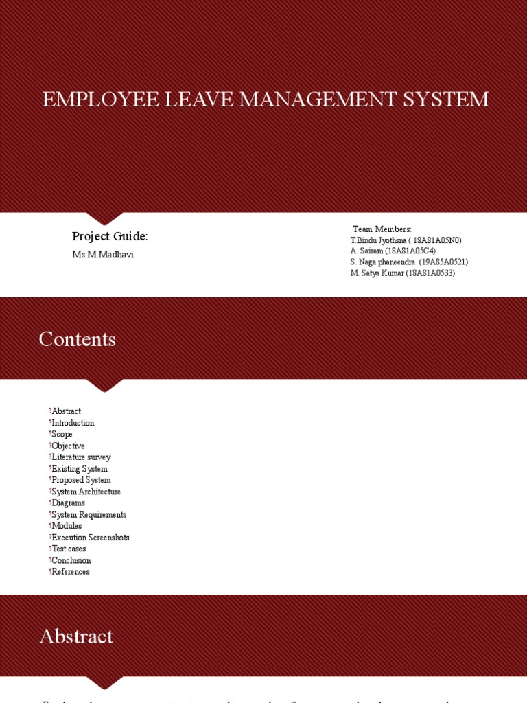 Employee Leave System Guide | PDF | Databases | Application Software