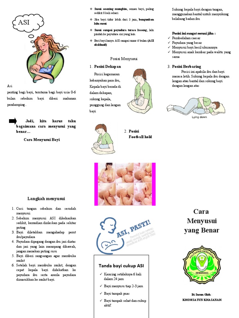 Liflet Cara Menyusui | PDF