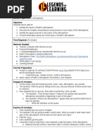 Layers of The Atmosphere Lesson Plan 7e's | PDF | Equator | Atmosphere ...