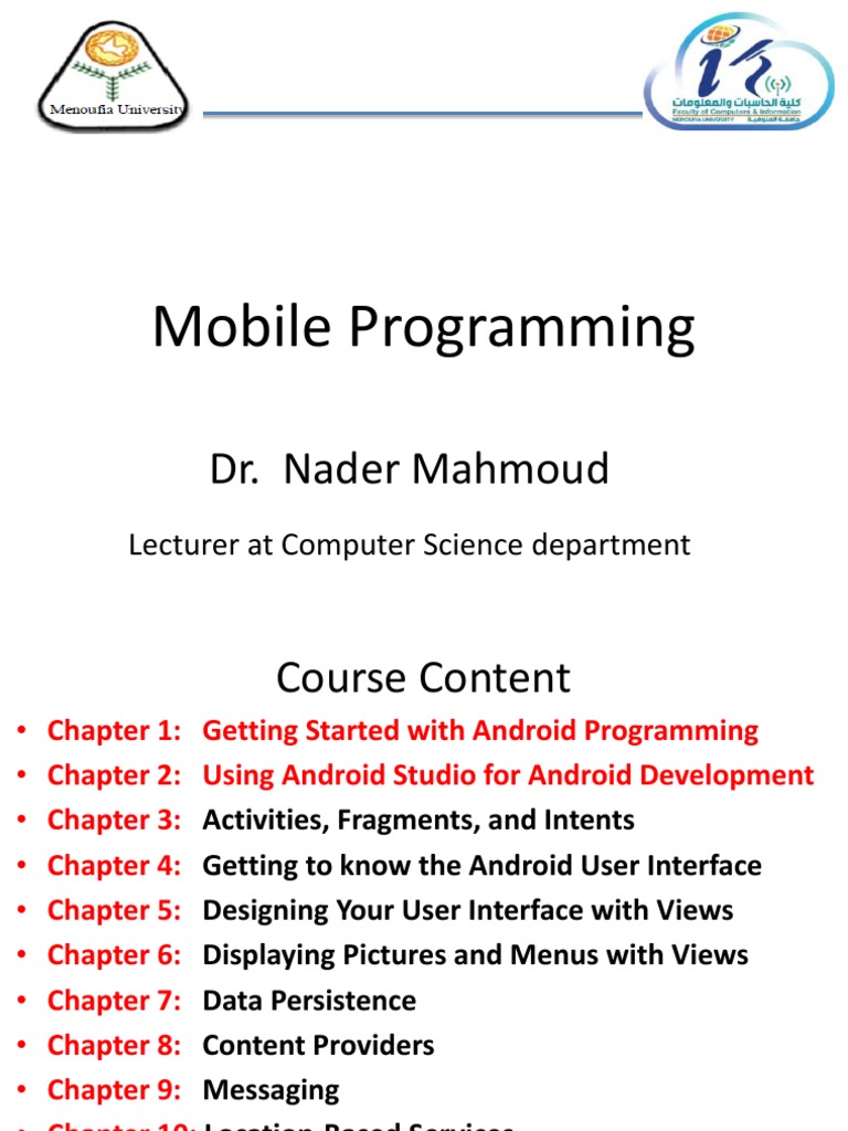 CH3 - Activities, Fragments, and Intents - Part 1 | PDF | Android ...