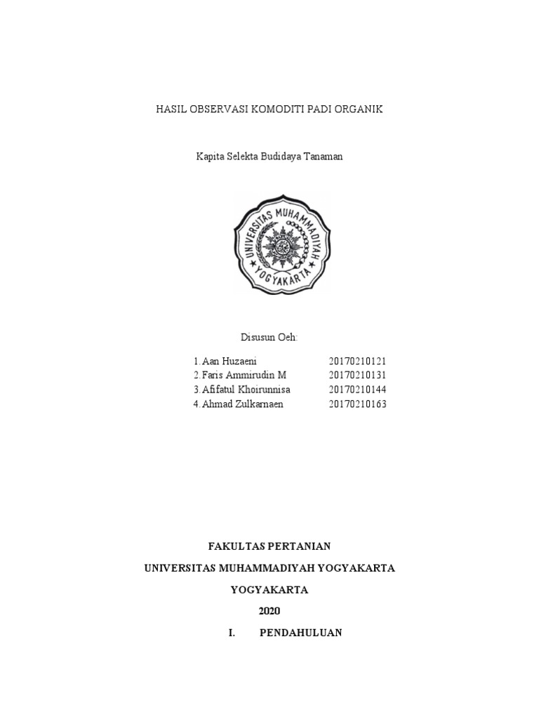 Tugas KSBT Tani Organik Padi Kebonagung | PDF