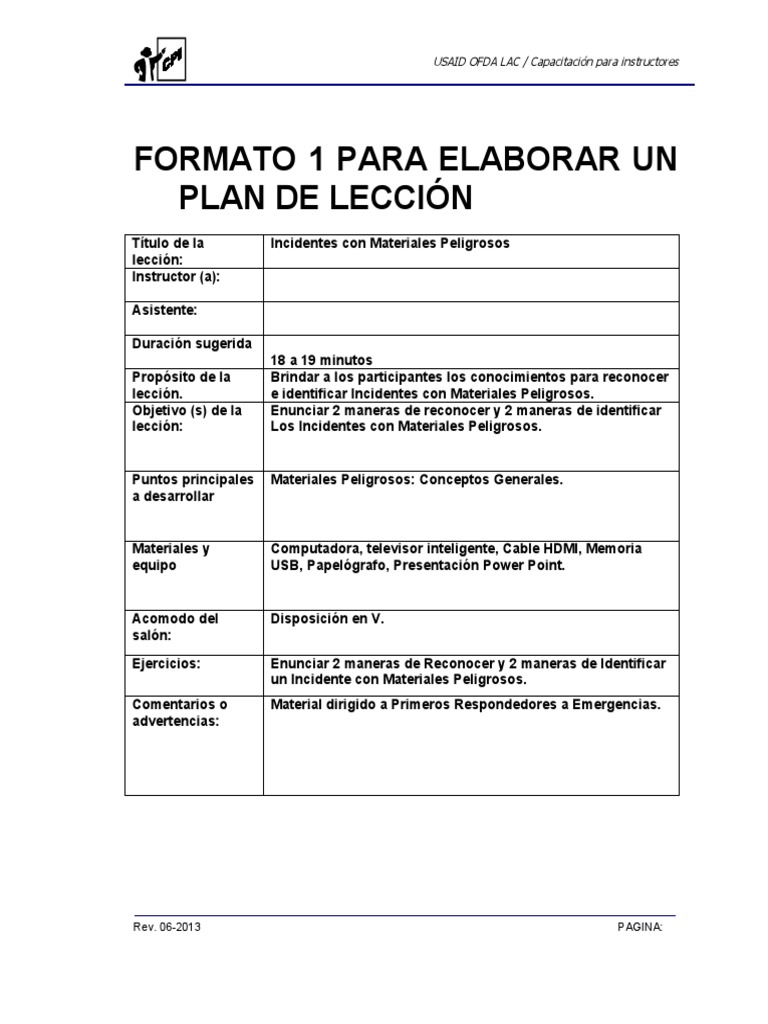 Ejemplo de Plan de Lección Opción A | PDF | Informática