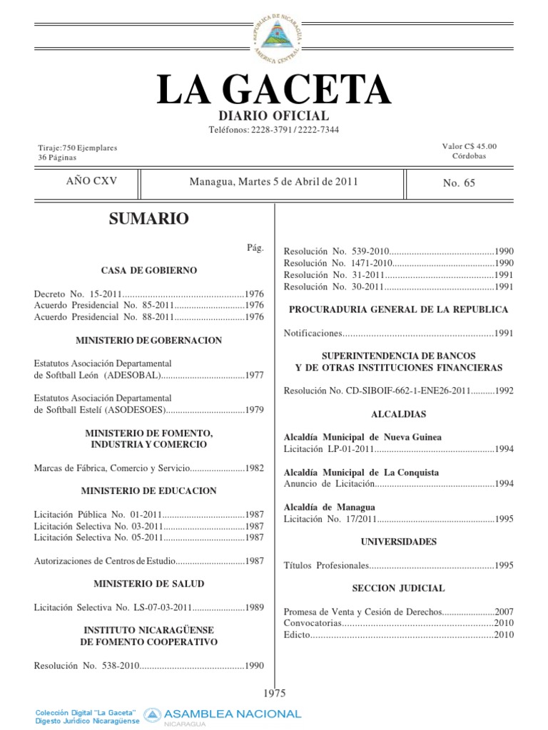 Decreto A La Ley 59 de División Política Administrativa 2011 ...