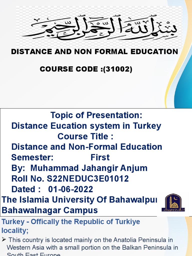 Distance Education in Turkey | PDF | Turkey | Distance Education