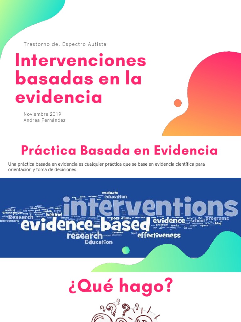 Intervenciones Basadas en La Evidencia | PDF | Reforzamiento | Aprendizaje