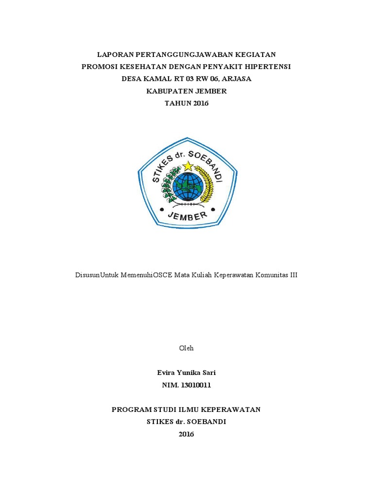 Draft LPJ Kegiatan OSCE Kep. Kom III | PDF