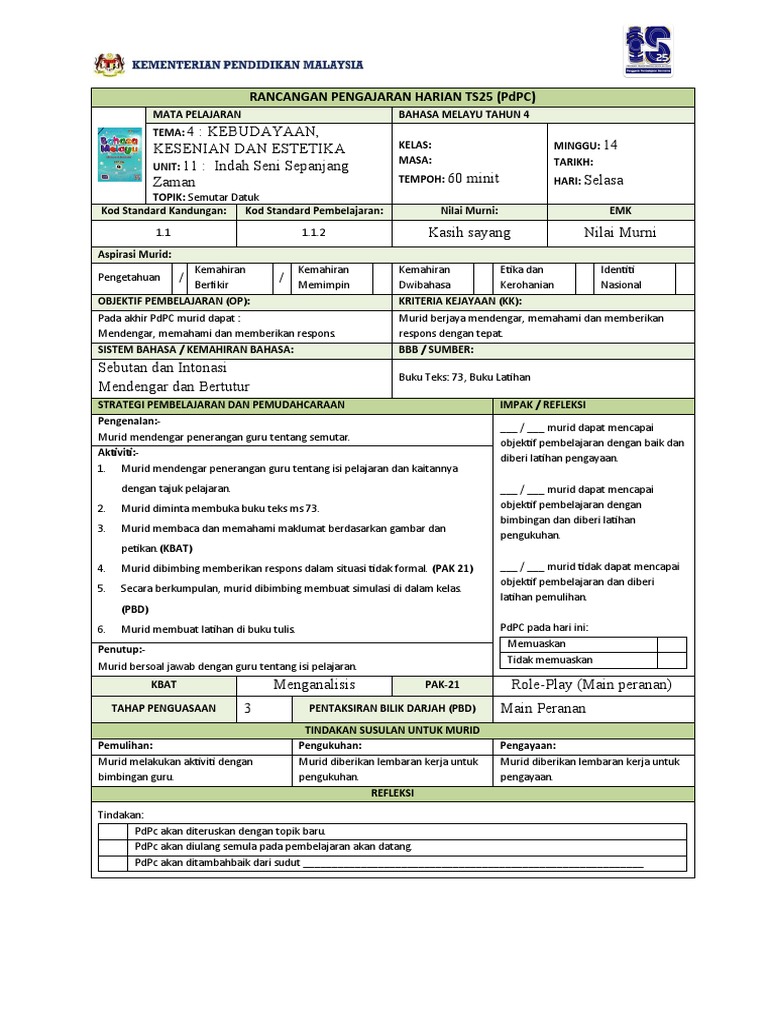 BM THN 4 TS25 (Unit 11) | PDF
