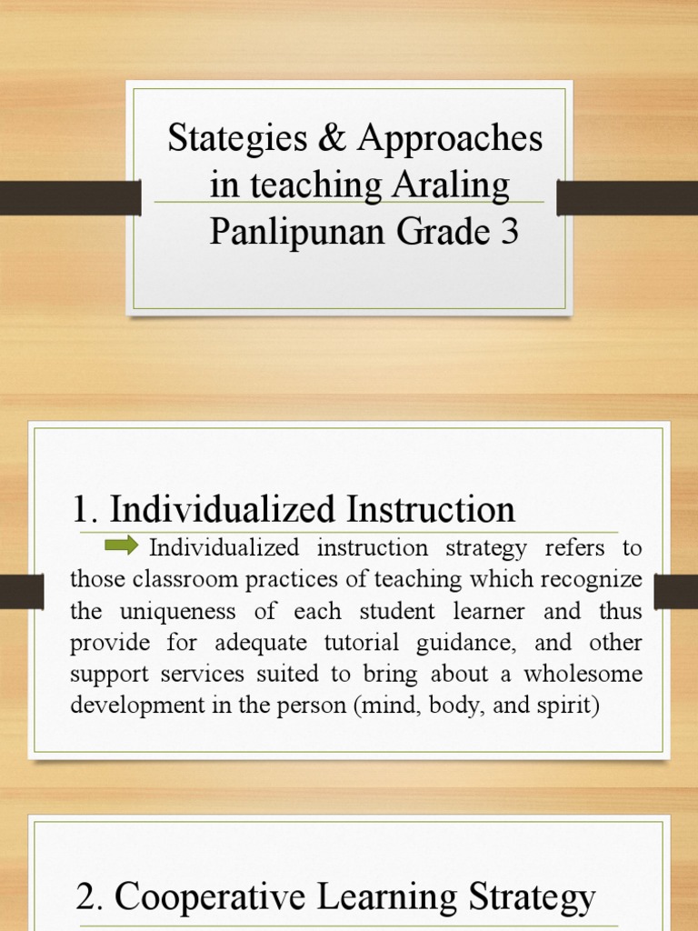 Teaching Strategies for Grade 3 AP | PDF