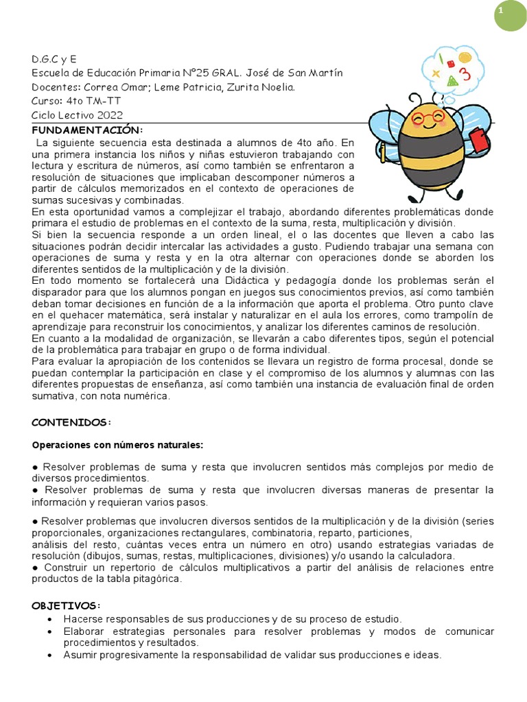 Multiplicación De Productos Parciales 4to Grado Butacas Y Leche