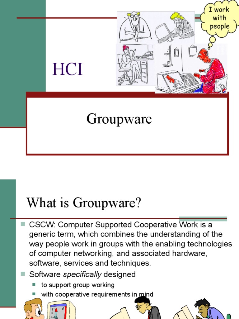 Groupware Hci | PDF | Software | Human Communication