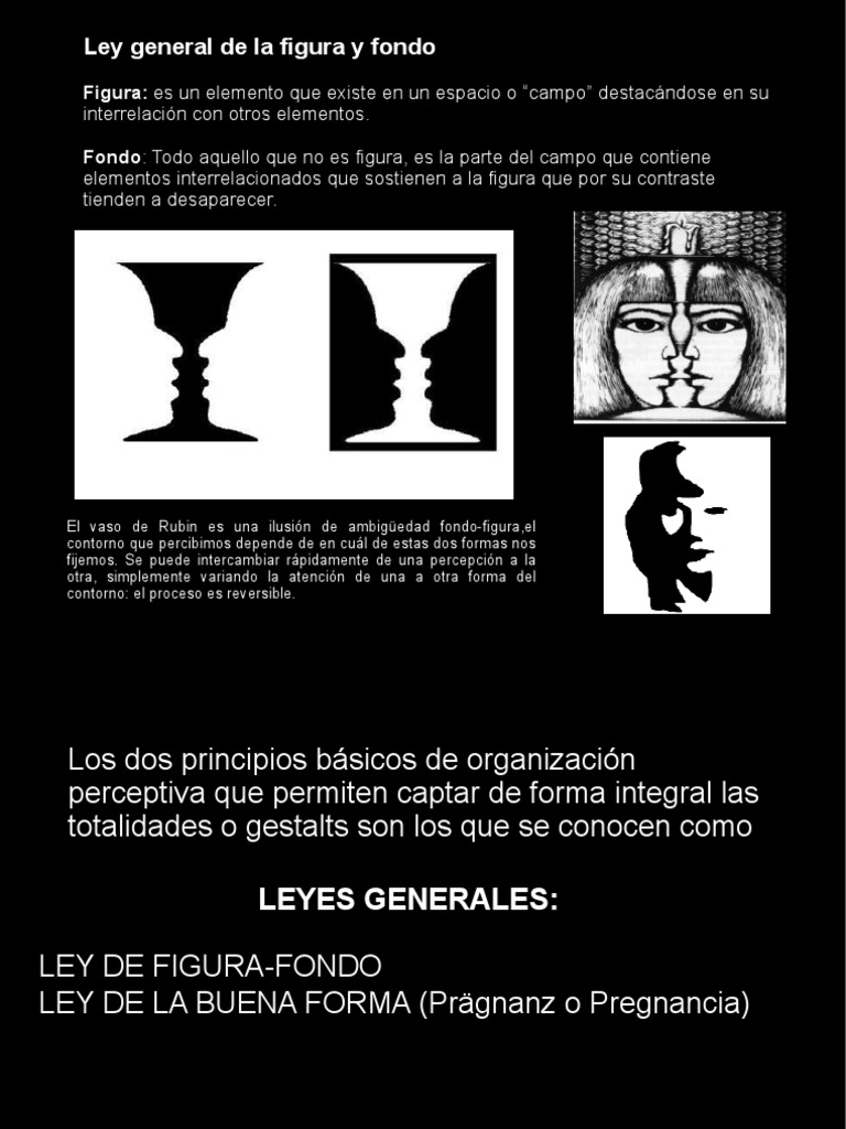 Figura y Fondo Gestalt | PDF | Percepción | Procesos mentales