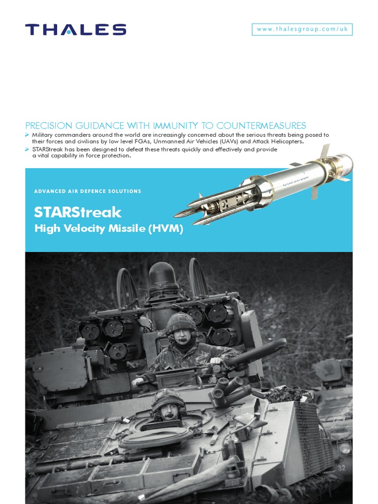 Starstreak: High Velocity Missile (HVM) | PDF | Missile Types | Missile