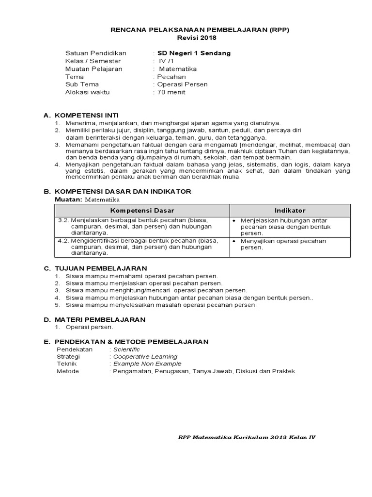 Operasi Persen | PDF