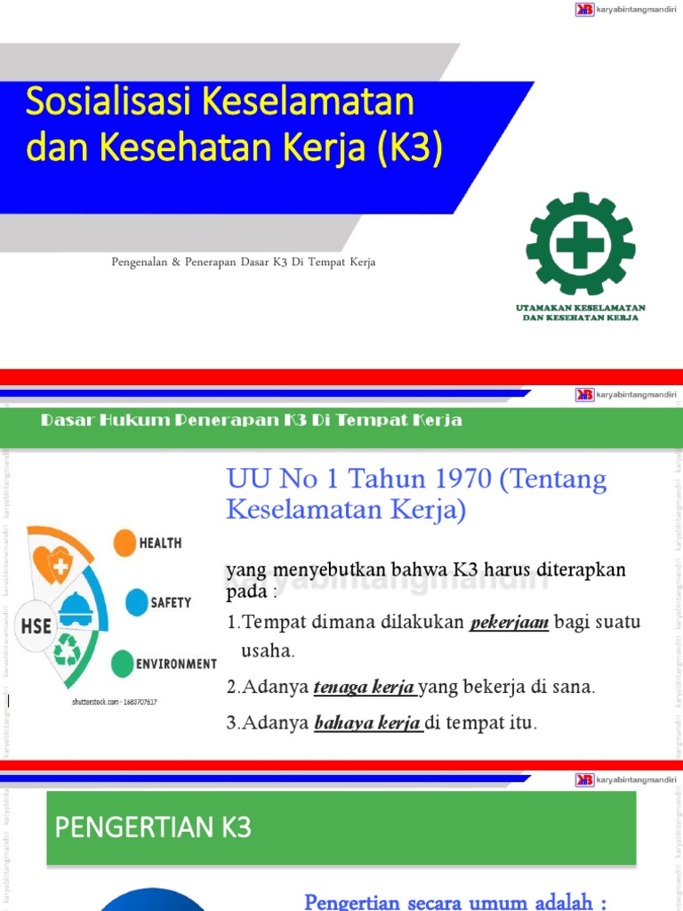 Materi K3 Umum PT. KBM | PDF