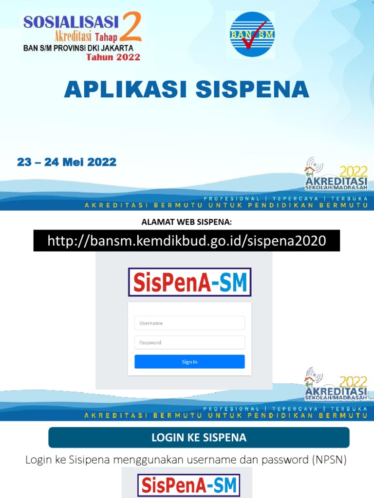 Paparan Sispena 2022 - Reakreditasi | PDF