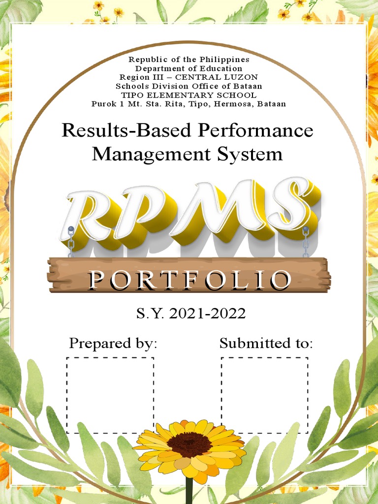 Results-Based Performance Management System: Portfolio | PDF | Learning ...