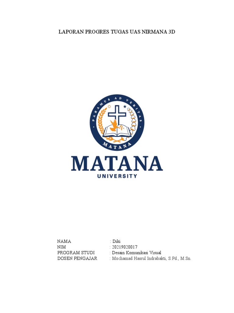 Laporan Progres Tugas Uas Nirmana 3D | PDF
