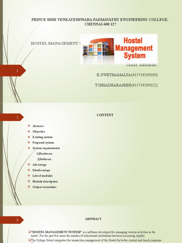 Hostel Management System | PDF | Databases | Php