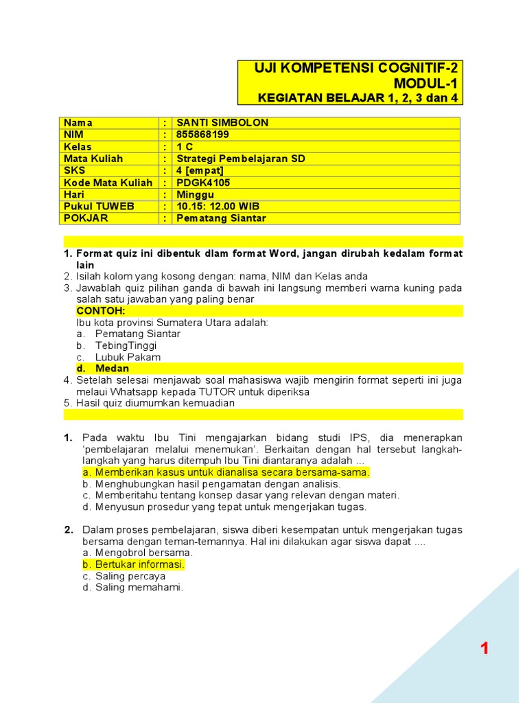 Modul 1 (Santi Simbolon) | PDF