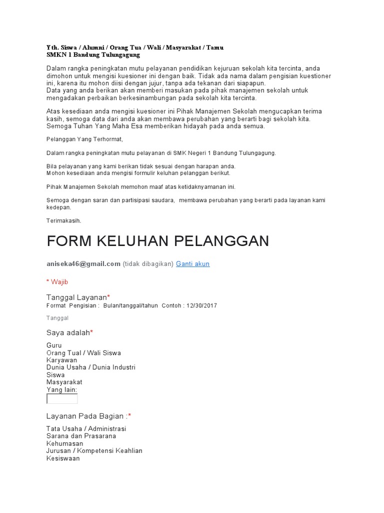 Angket Tracer Study | PDF