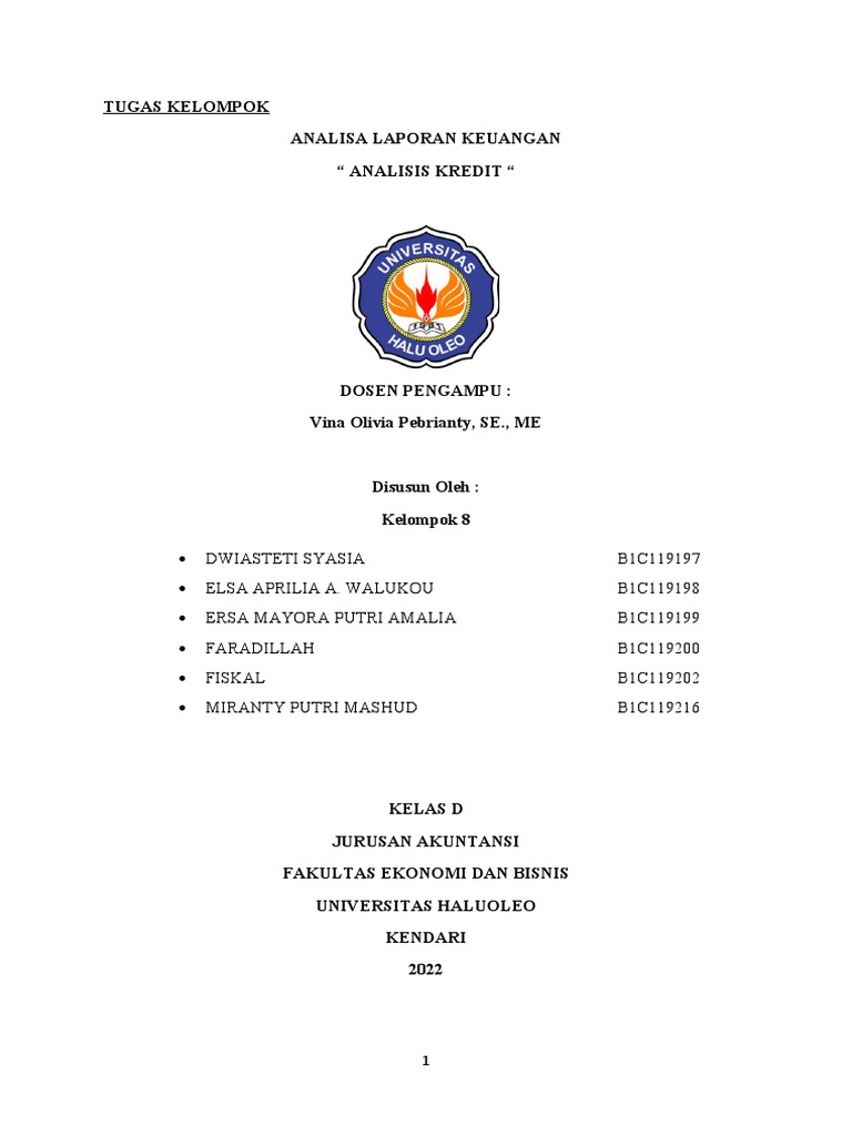 Makalah Kel 8 Alk | PDF | Pengelolaan Keuangan & Uang