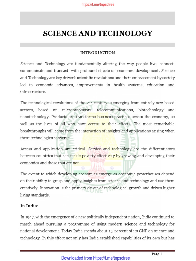 Science and Technology | PDF | Ayurveda | Science