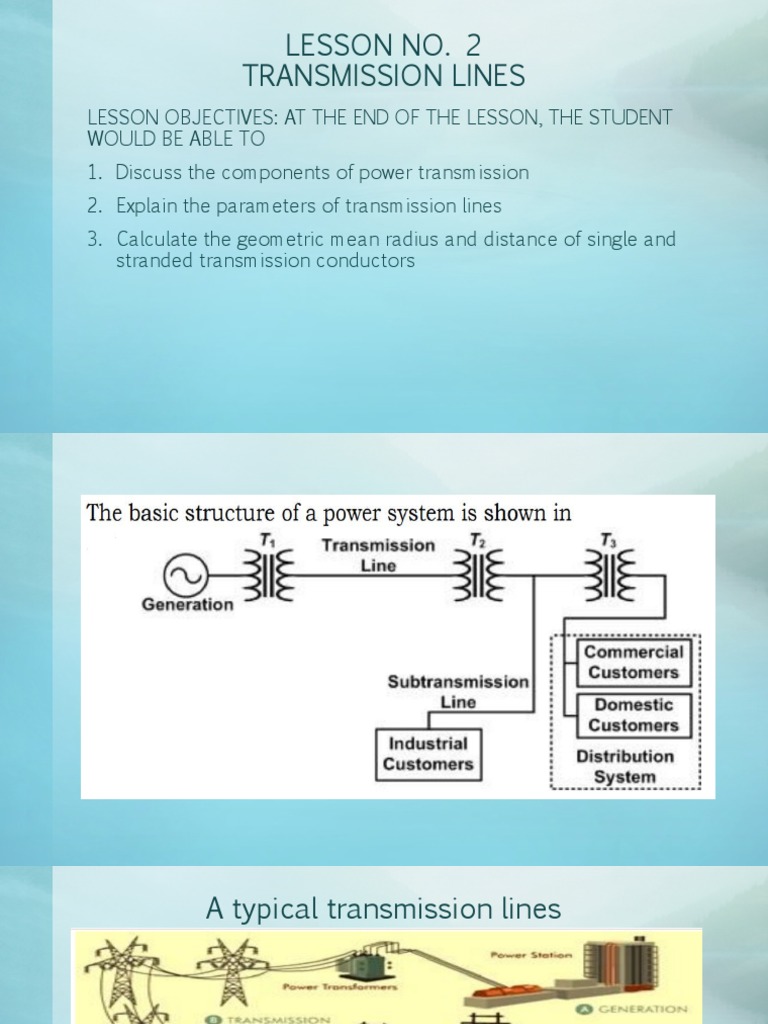 Lesson No. 2 | PDF | Electric Power Transmission | Inductance