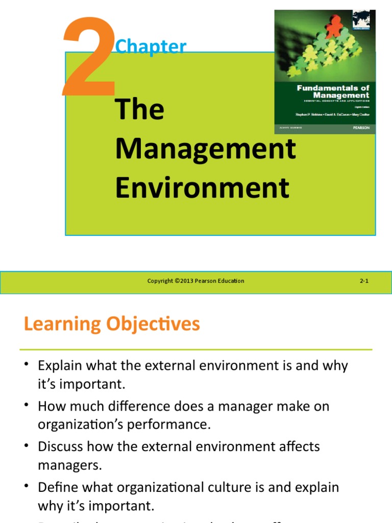 The Management Environment | Download Free PDF | Organizational Culture ...