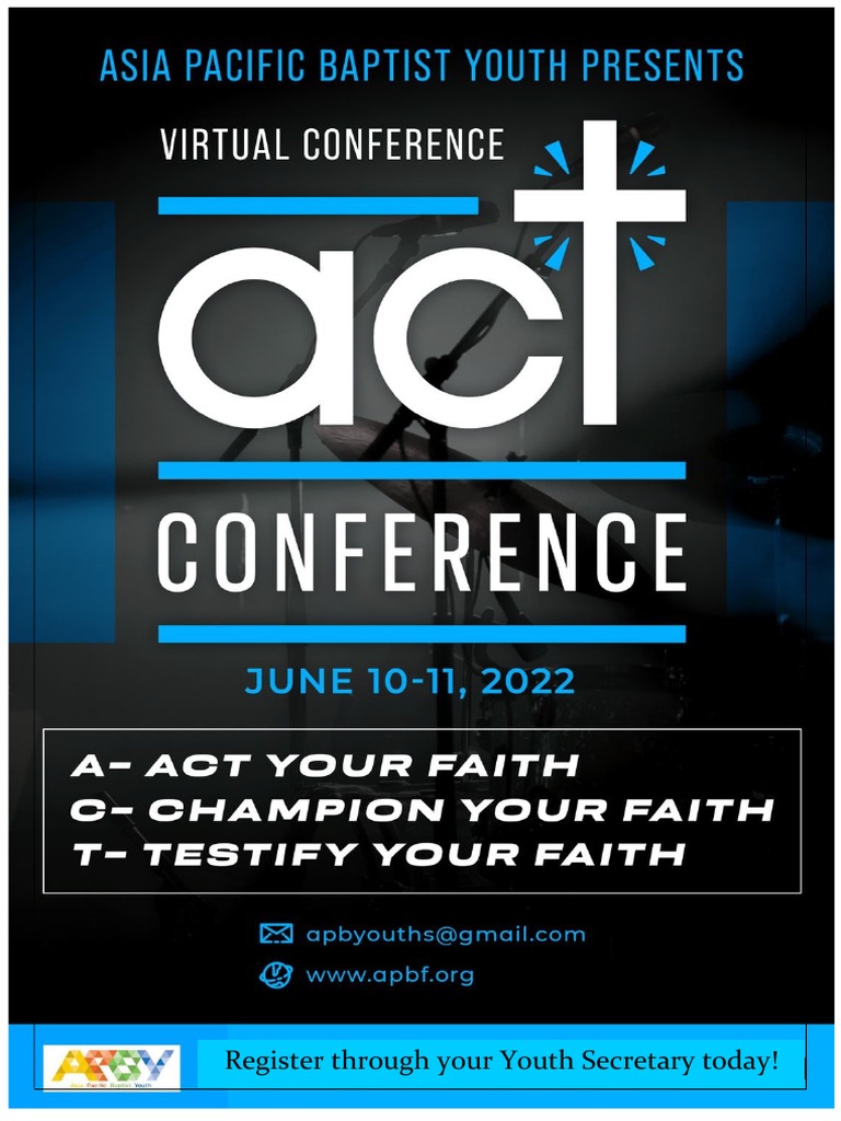 ACT Conference 2022 Workshops & Schedule | PDF | Theology | Baptists
