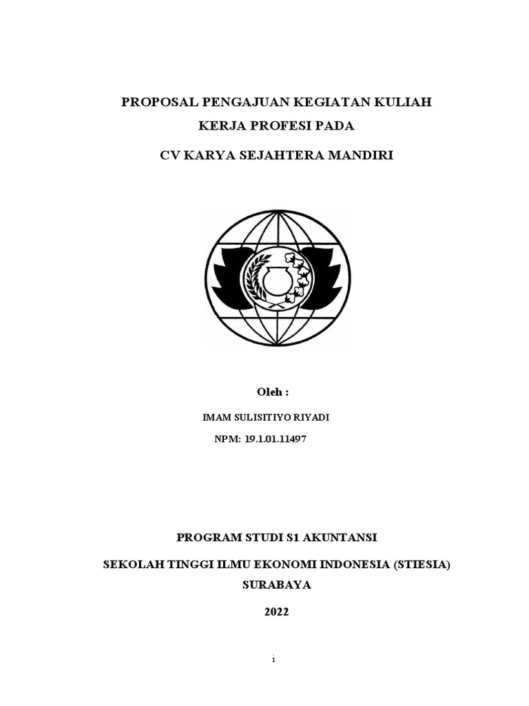 Proposal KKP Imam | PDF | Karier & Perkembangan