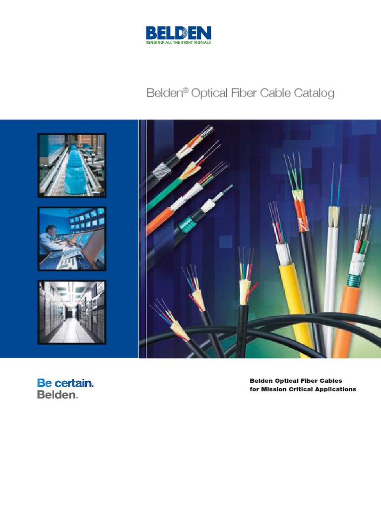 Belden Optical Fiber Cable Catalog: Asia Pacific United States | PDF ...