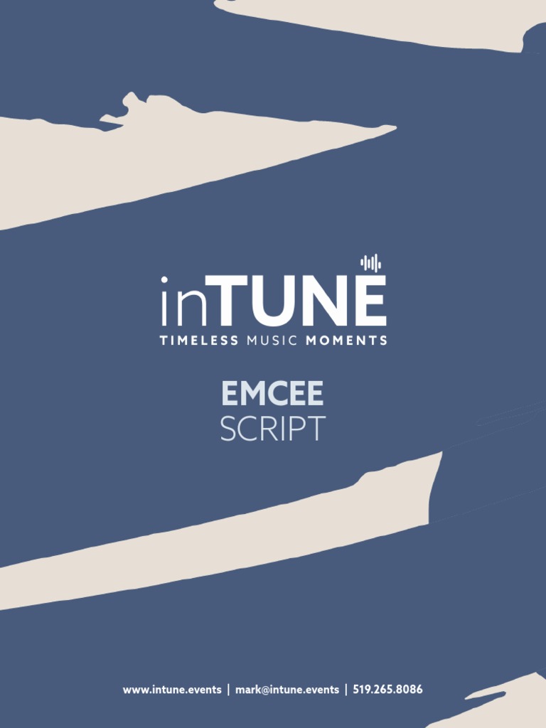 MC Script | PDF | Wedding | Fashion Related Occasions