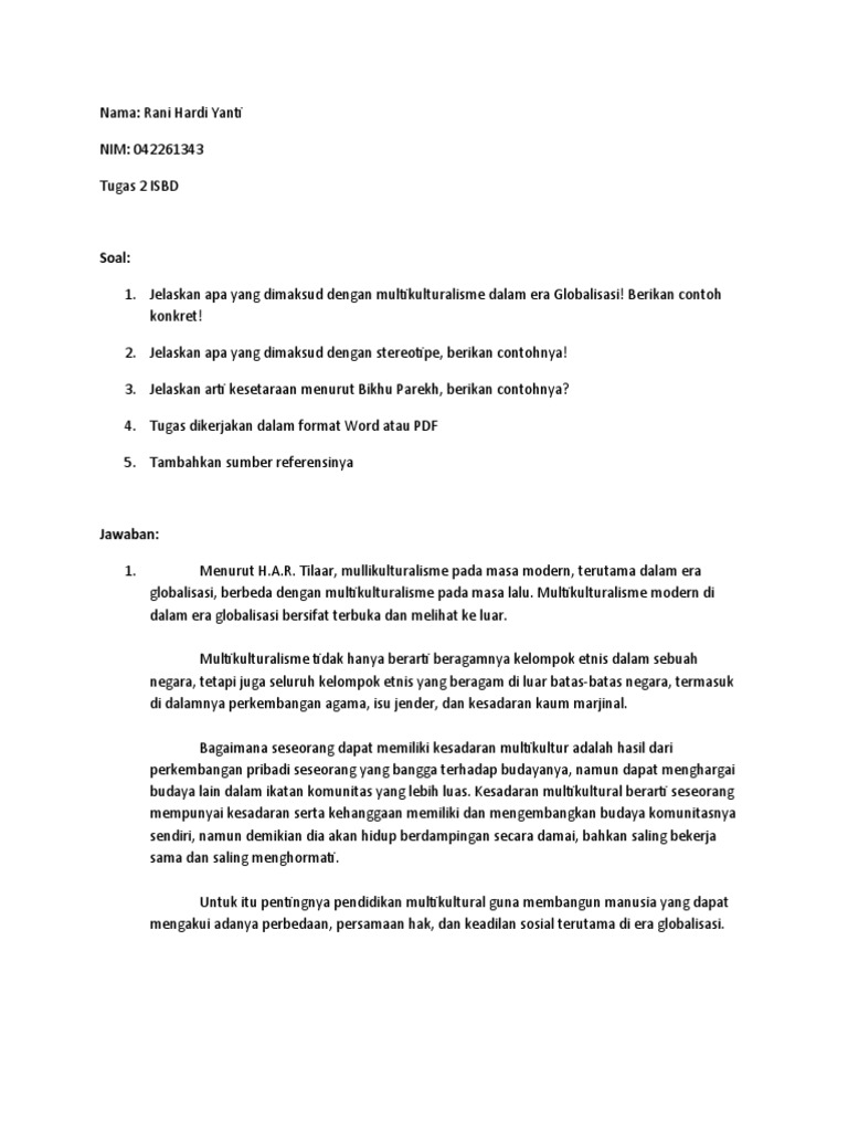 Rani Hardi Yanti - Tugas 2 ISBD - Sesi 5 | PDF