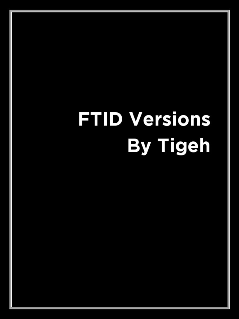 FTID Versions + Guide | PDF | Barcode