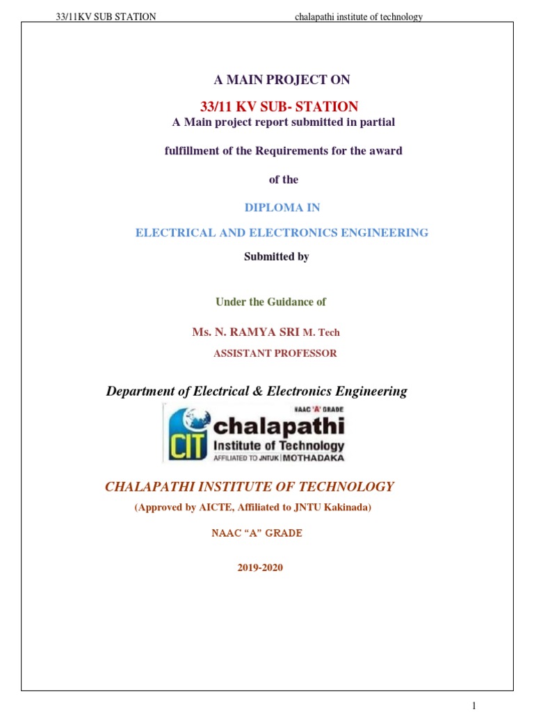 Substation Document | PDF | Electrical Substation | Transformer