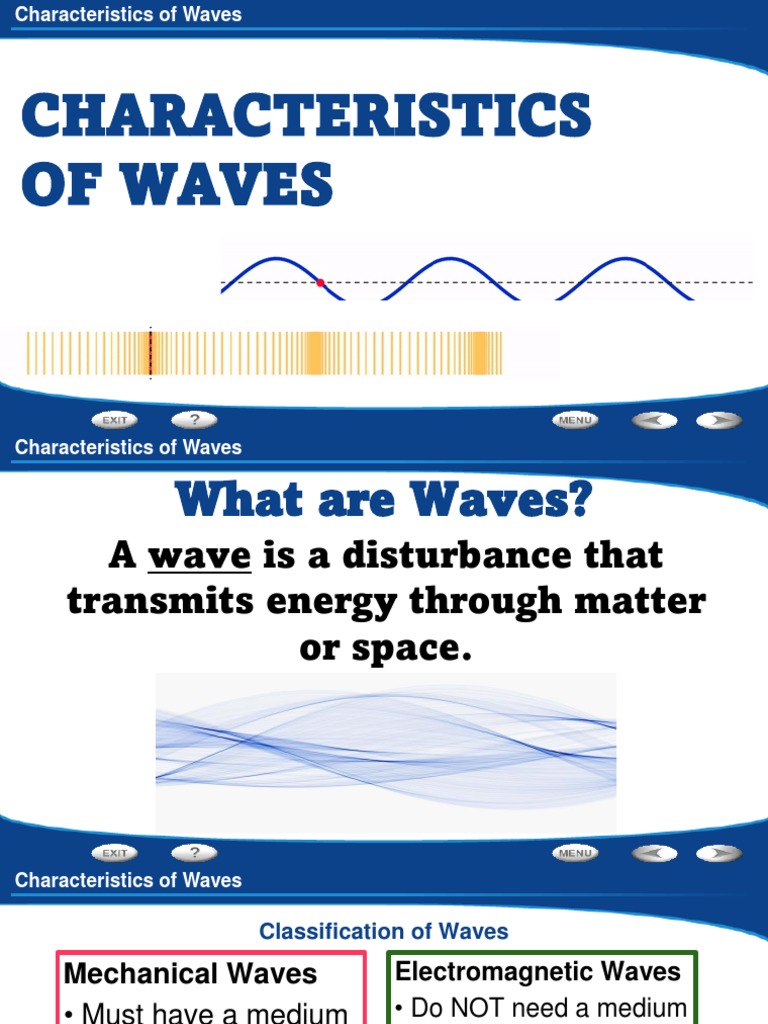 Lesson 7 Characteristics of Waves | PDF | Waves | Frequency
