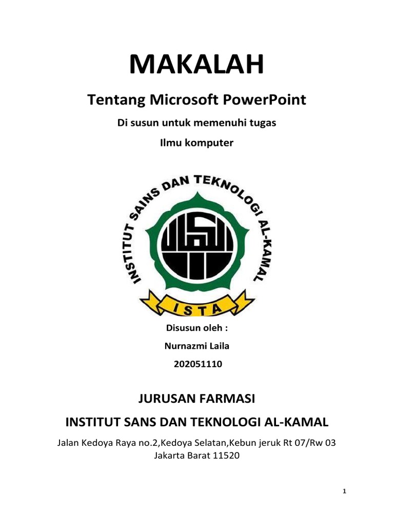 D.makalah Aplikasi Presentasi Power Point | PDF