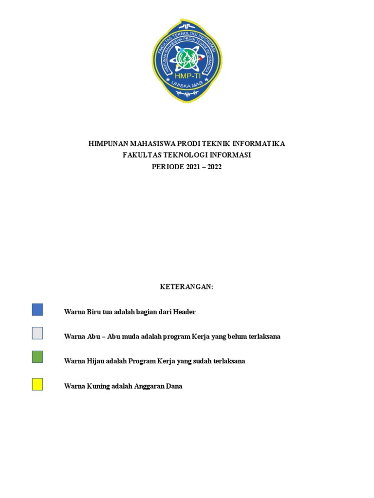 Proker Hmp-Ti 2021 | PDF