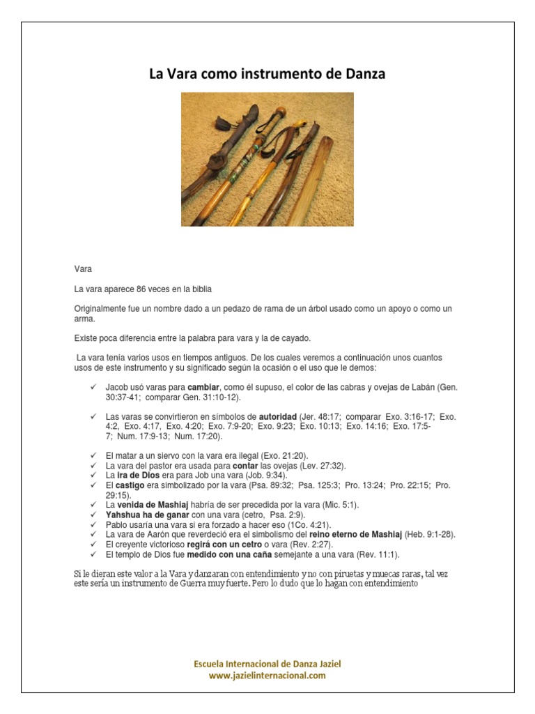 La Vara Como Instrumento de Danza | PDF